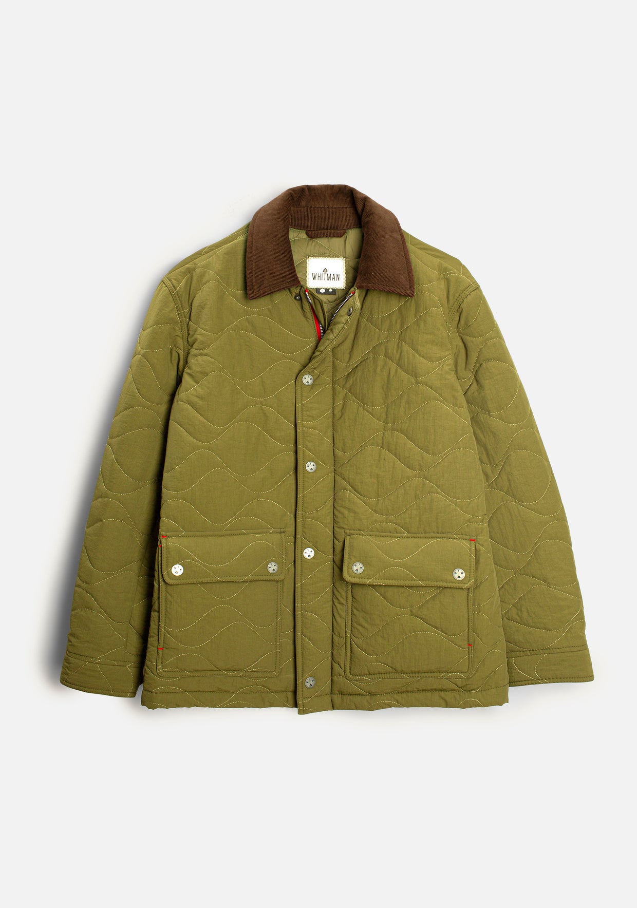 Chaqueta H Thomas Quilted Verde Olive – Whitman Colombia